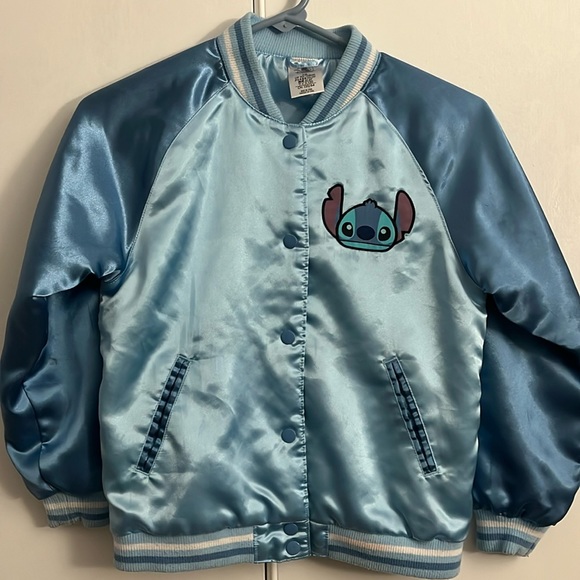 Disney | Jackets & Coats | Euc Disney Store Stitch Varsity Jacket Kids ...